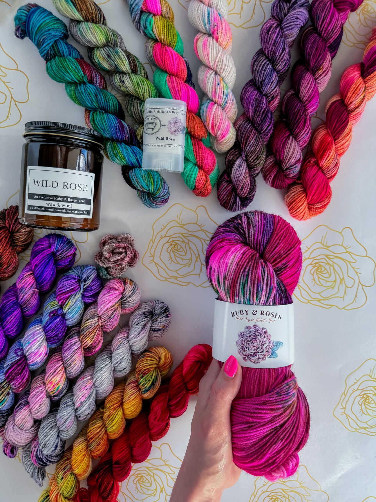 Wild Rose Box – Ruby and Roses Yarn